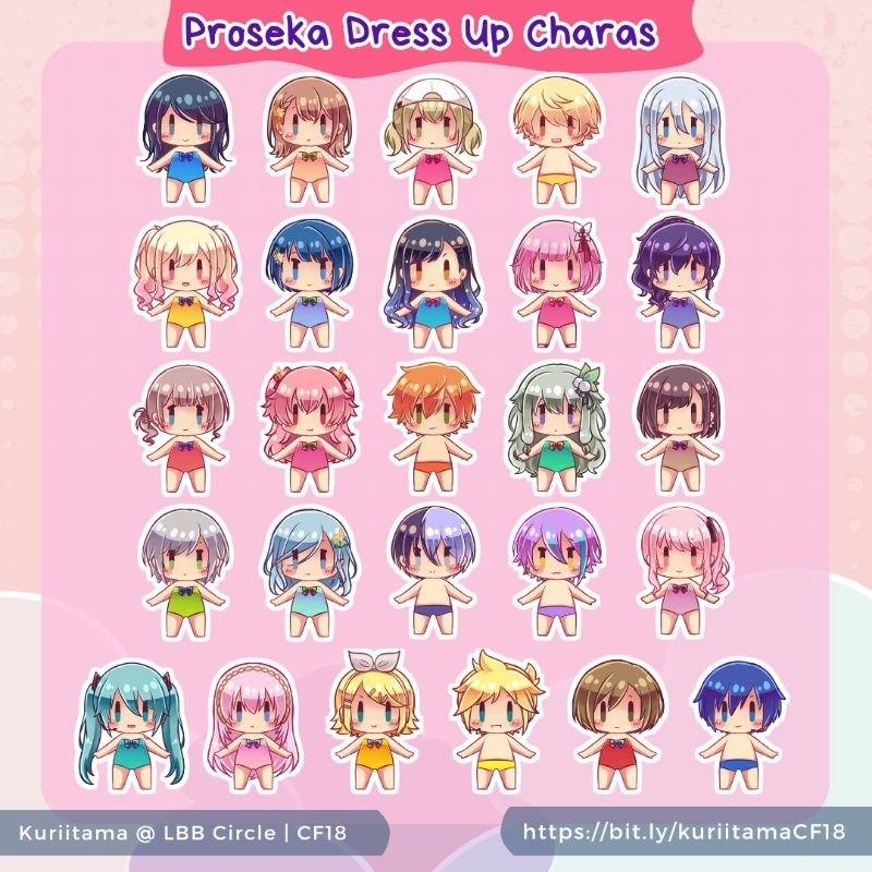 Jual Dress Up Game Project Sekai ALL CHARA AVAILABLE (PO) - merch by ...