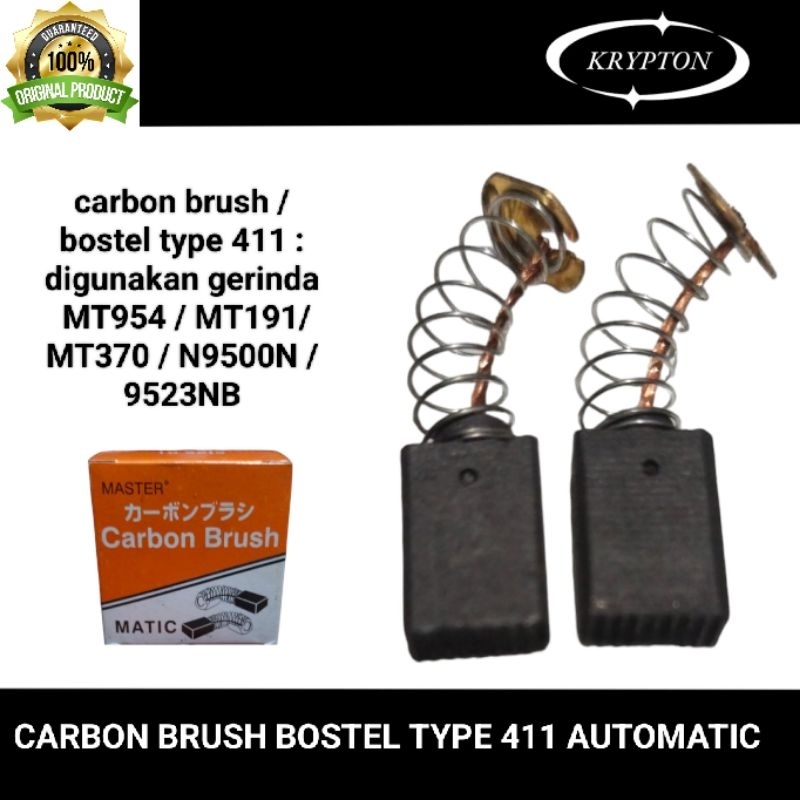 Jual master carbon brush bostel type 411 buat mesin gerinda MT954 ...