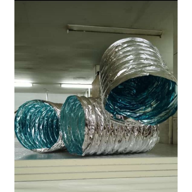 Jual Pipa Exhaust cooker hood 6 inch/cerobong asap/ flexible alumunium ...