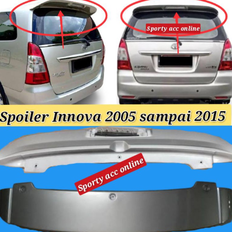 Jual Tren Kekinian Spoiler Toyota Innova with lampu original | Shopee ...