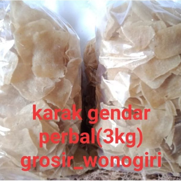 Jual [MENTAH] KARAK BERAS-PULI-GENDAR-KERUPUK GENDAR 1BAL KHAS JAWA ...