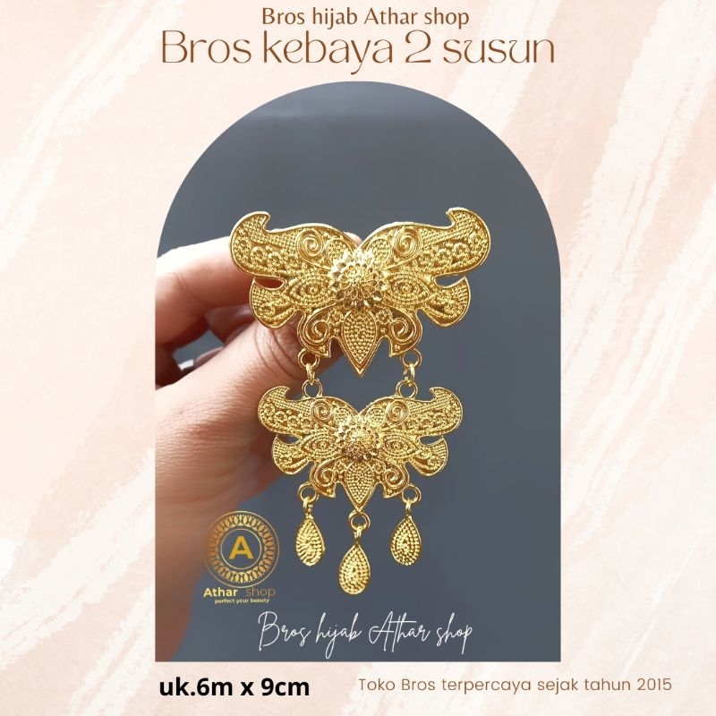 Jual Bros Kebaya Besar Susun 2 Bros Hewan Burung Merak Baru Model ...