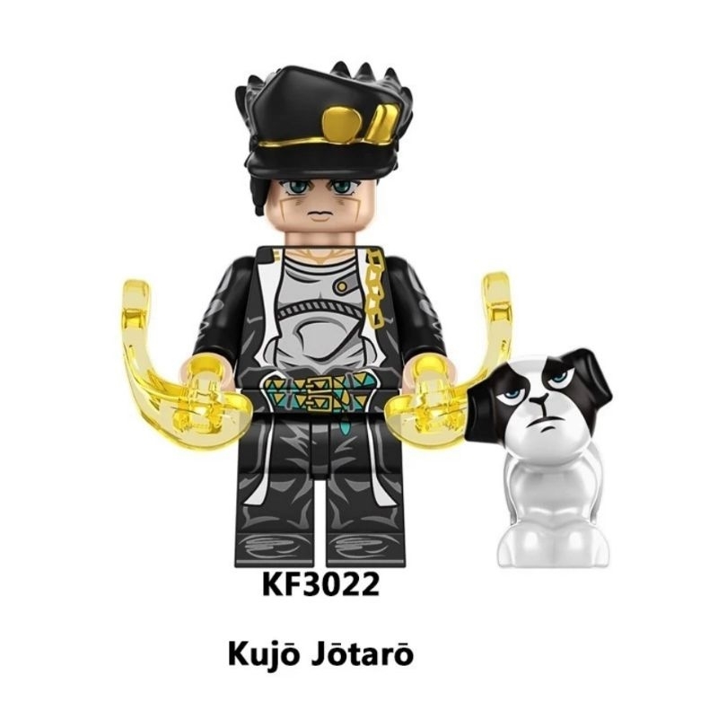 Jual Mini Action Figure Kujo Jotaro Anime Jojo Bizzarre Adventure Brick ...