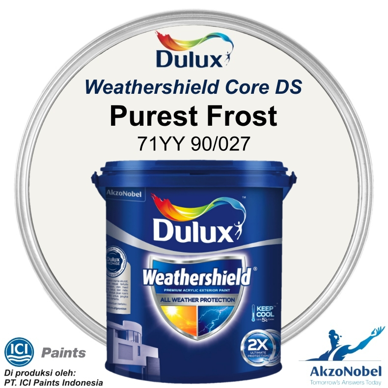 Jual CAT DULUX WEATHERSHIELD 20 LT - PUREST FROST 71YY 90/027 | Shopee ...