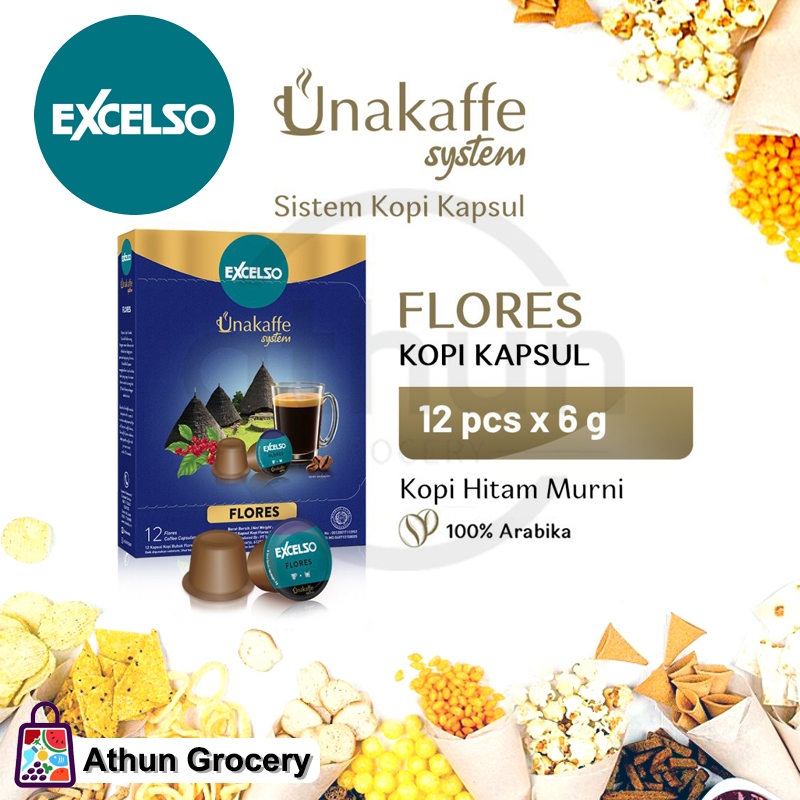 Jual Excelso Unakaffe Kemasan Kapsul isi 12pc All Varian | Shopee Indonesia