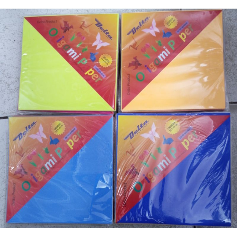 Jual ORIGAMI DELTA PAPER SPOTLIGHT ISI 50 lembar / ORIGAMI KERTAS WARNA ...