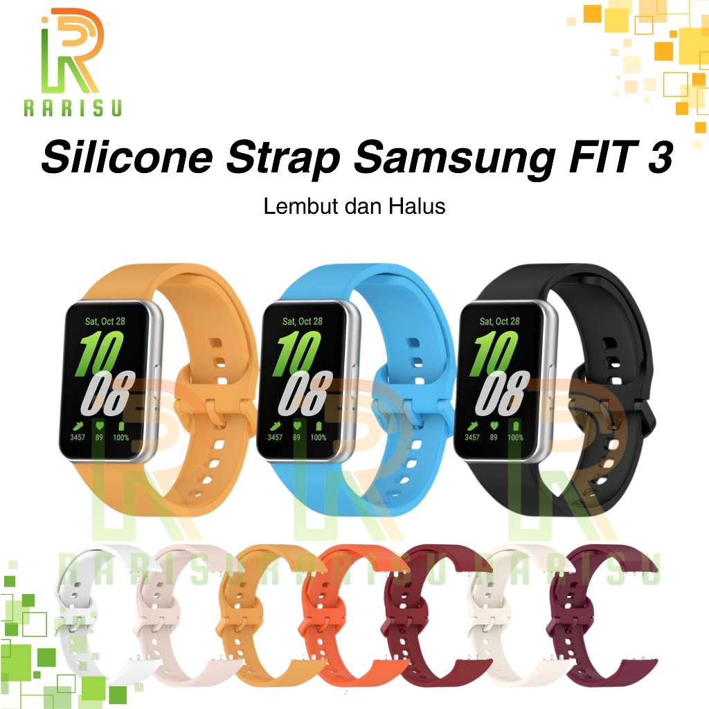 Jual Strap Samsung Fit 3 Polos Silikon Tali Pengganti Samsung Galaxy ...