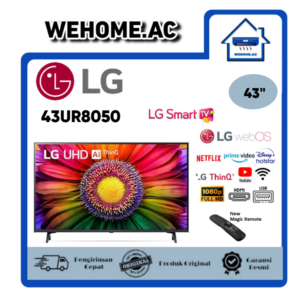 Jual TV LED LG LED Smart LG 43UR8050 43Inch Smart TV UHD 4K LG New ...