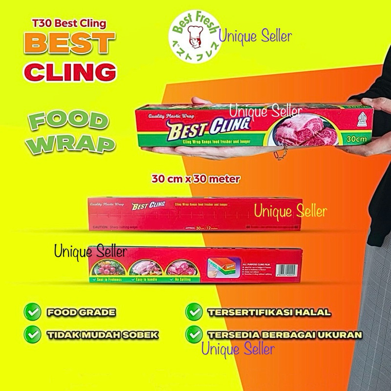 Jual Cling Wrap Bestcling Uk 30 Cm x 30 M / Best Cling Wrap Kotak Uk ...