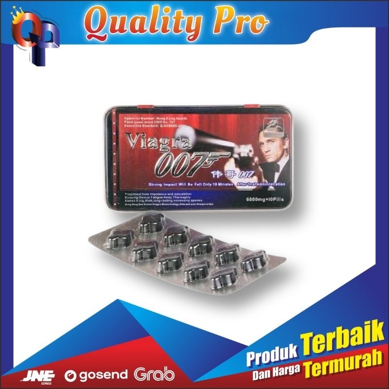 Jual Obat Kuat Stamina Pria Vigra 007 Original Asli Usa isi 10 Pil ...