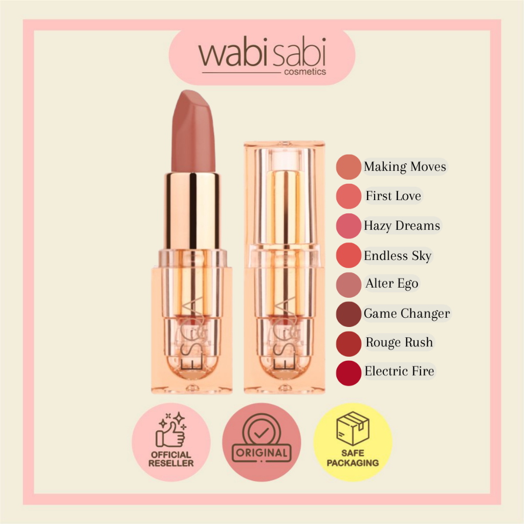 Jual ESQA - Cloud Kiss Refillable Powder Lipstick | Shopee Indonesia