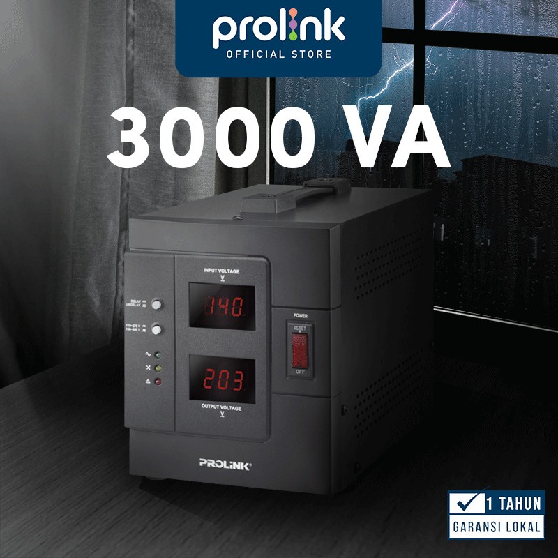 Jual Stabilizer PROLINK PVR3000D AVR Relay Controlled PVR Series 3000VA ...