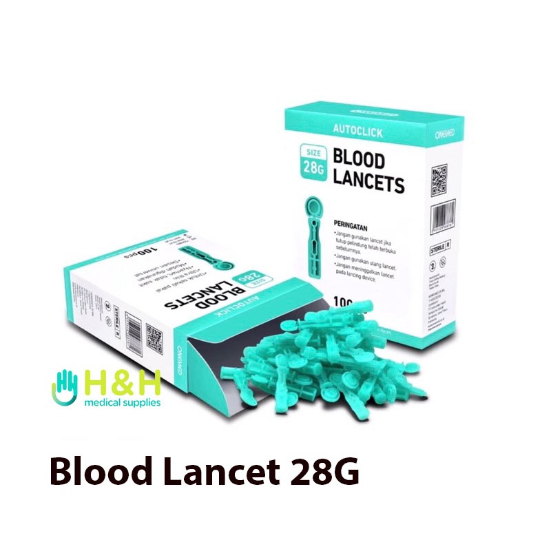 Jual Blood Lancet Autoclick / Jarum Lancet / Blood Lancets Isi 100 Pcs ...