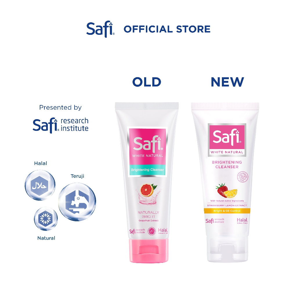 Jual SAFI - White Natural - Brightening Cleanser Strawberry Lemon 100gr ...