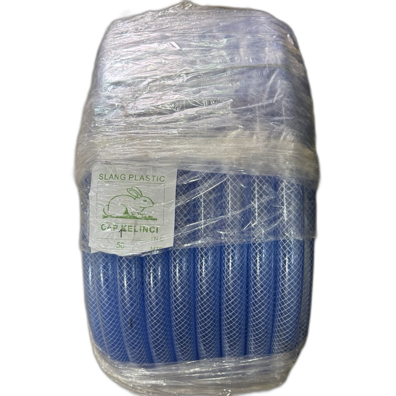 Jual SELANG BENANG CAP KELINCI 1 INCH 1 ROLL/SELANG PLASTIK BIRU TEBAL ...