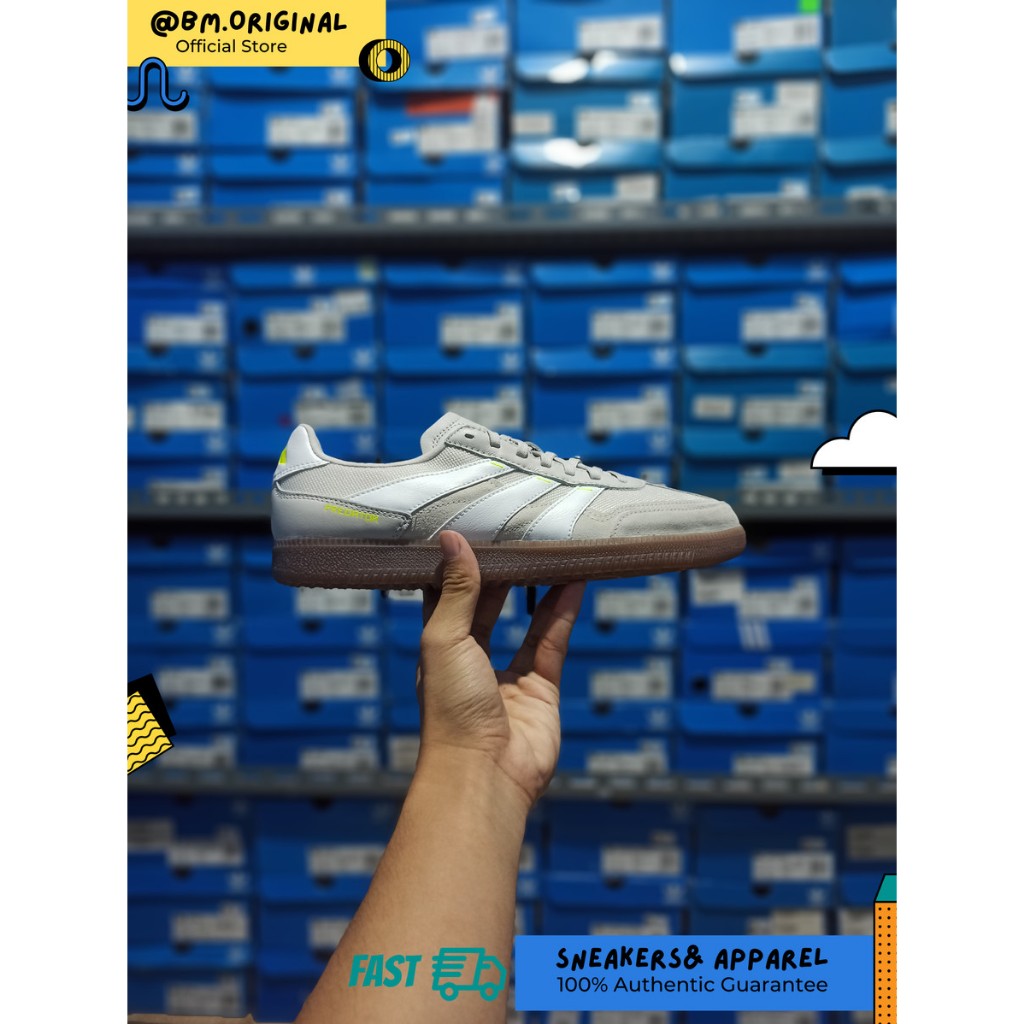 Jual Adidas Predator 24 League Low Freestyle Grey One Cloud White ...