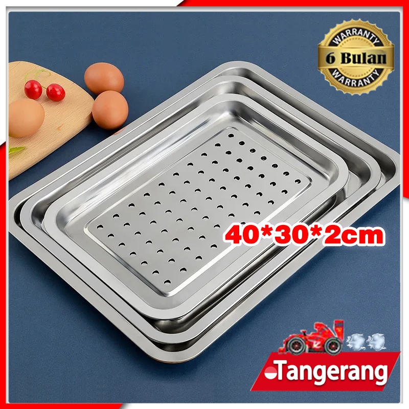 Jual Food Drying Tray Cooling Tray Stainless 40x30cm Peniris Makanan ...