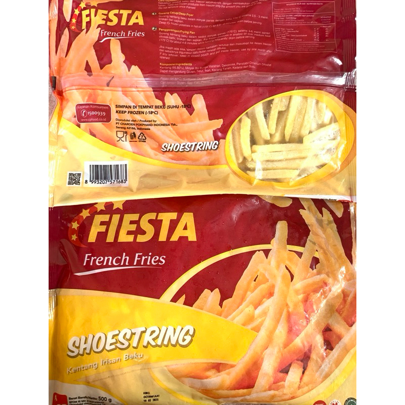 Jual Fiesta Kentang Shoestring 500gr / French Fries Kentang Goreng ...