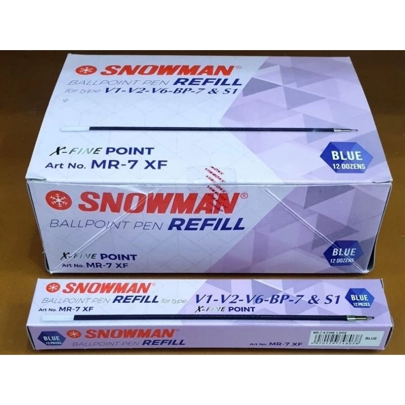 Jual Refill Pulpen Snowman MR-7 XF isi 12 pcs | Shopee Indonesia
