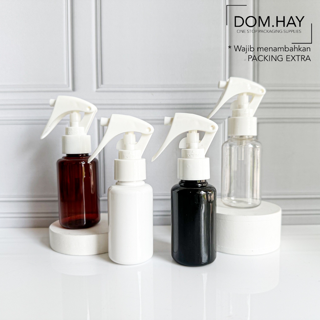 Jual Botol Trigger Spray Putih 70ml Tubular Plastik PET Botol Semprot Tanaman Handsanitizer ...