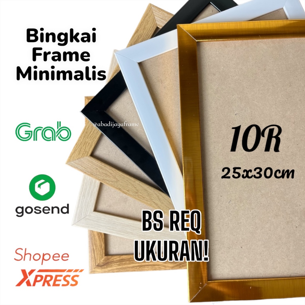 Jual FRAME BINGKAI 10R 25x30CM/BINGKAI 10R HIASAN DINDING/BINGKAI ...