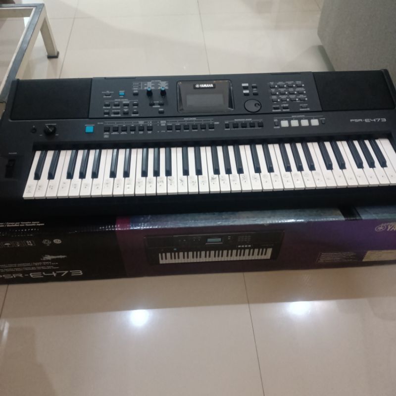 Jual Yamaha PSR - E 473 bekas like new | Shopee Indonesia