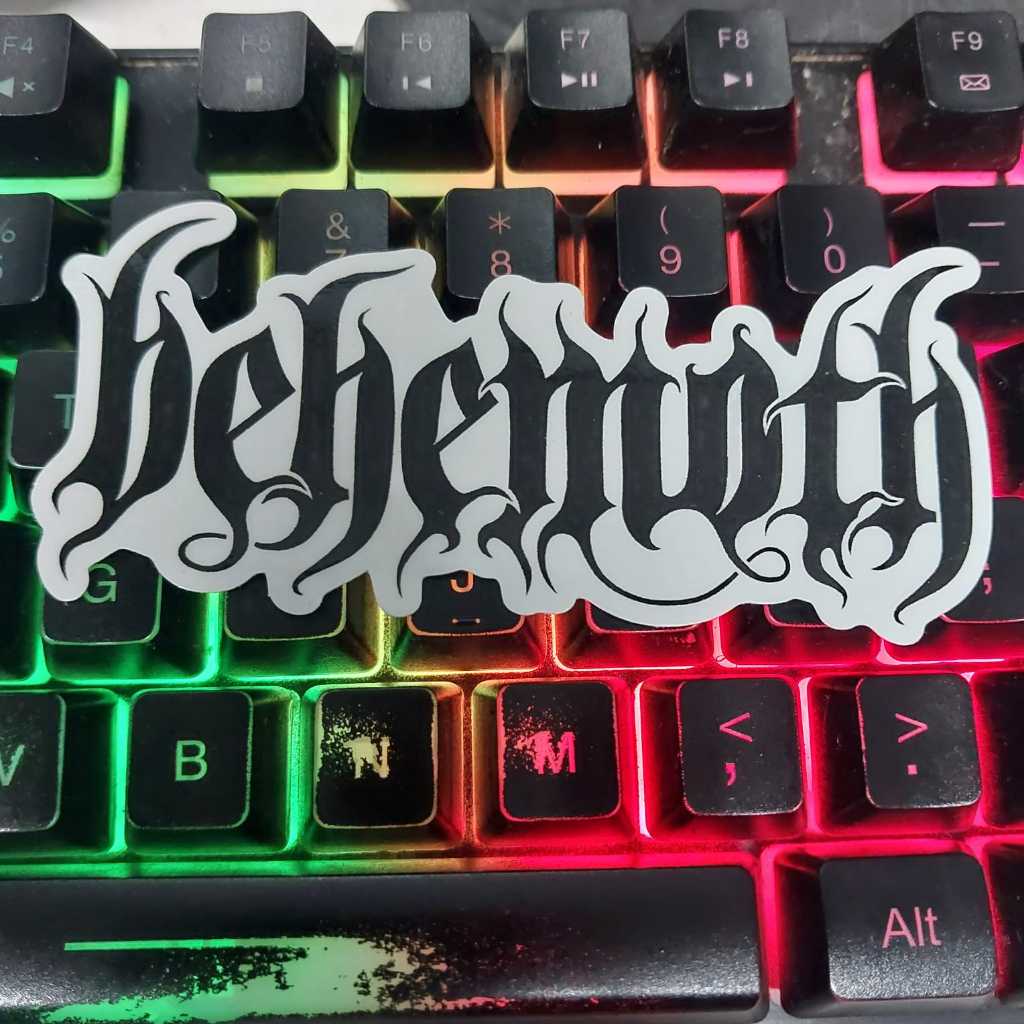 Jual Stiker Behemoth Logo - Sticker Band Black Metal - Stiker Cutting ...