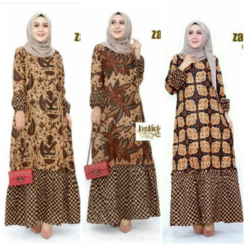 Jual CUCI GUDANG SALE GAMIS BATIK KOMBINASI GAMIS RAMPEL BAWAH GAMIS ...