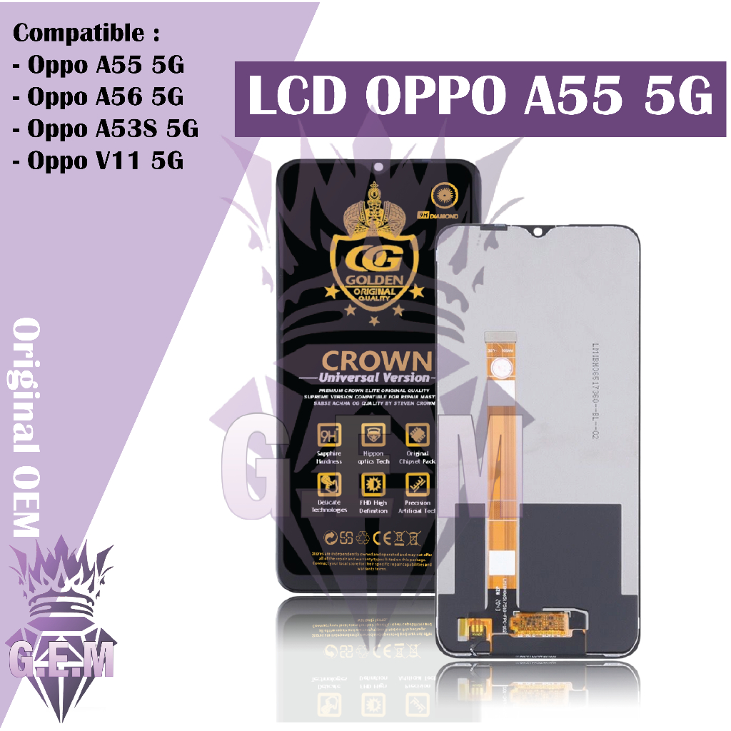 Jual LCD OPPO A55 5G / A56 5G /A53S 5G /REALME V11 5G TOUCHSCREEN ...