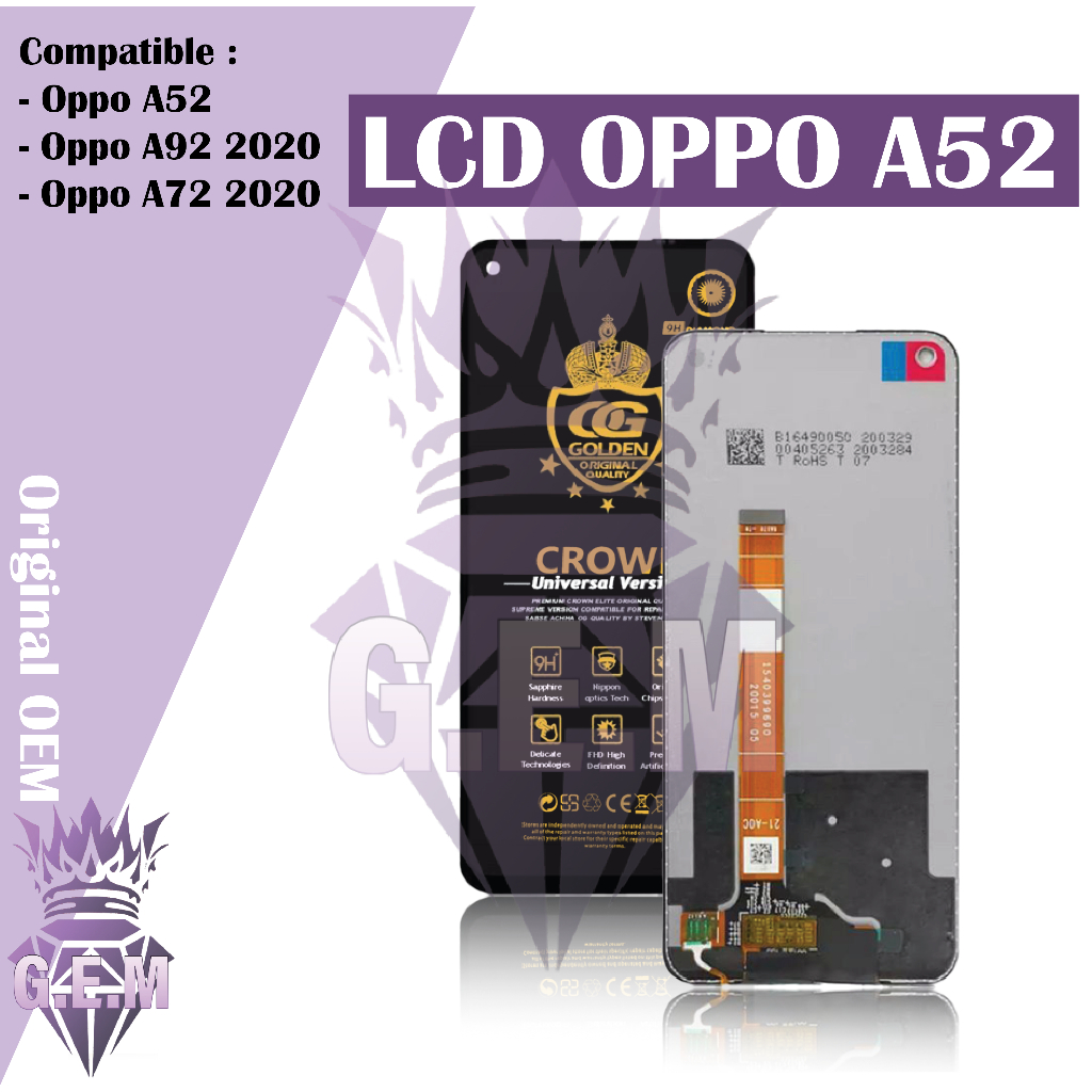 Jual LCD TOUSCREEN FULLSET OPPO A52 / A92 2020 / a72 2020 ORIGINAL COMPLETE | Shopee Indonesia