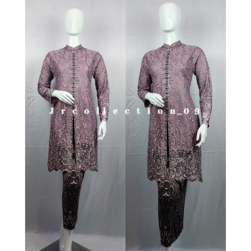 Jual Kebaya Tunik Mewah / Kebaya tile / Kebaya Kerah Sanghai part 1 ...