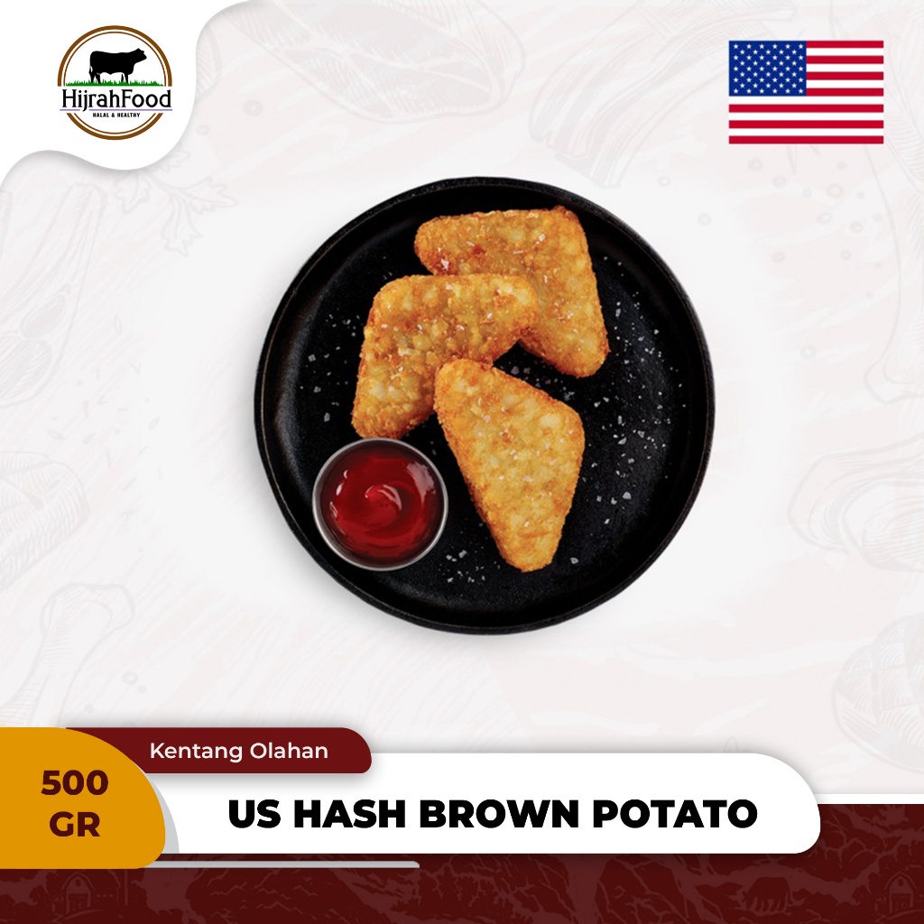 Jual Kentang Hash Brown USA Hash Brown Potato 500 gram | Shopee Indonesia
