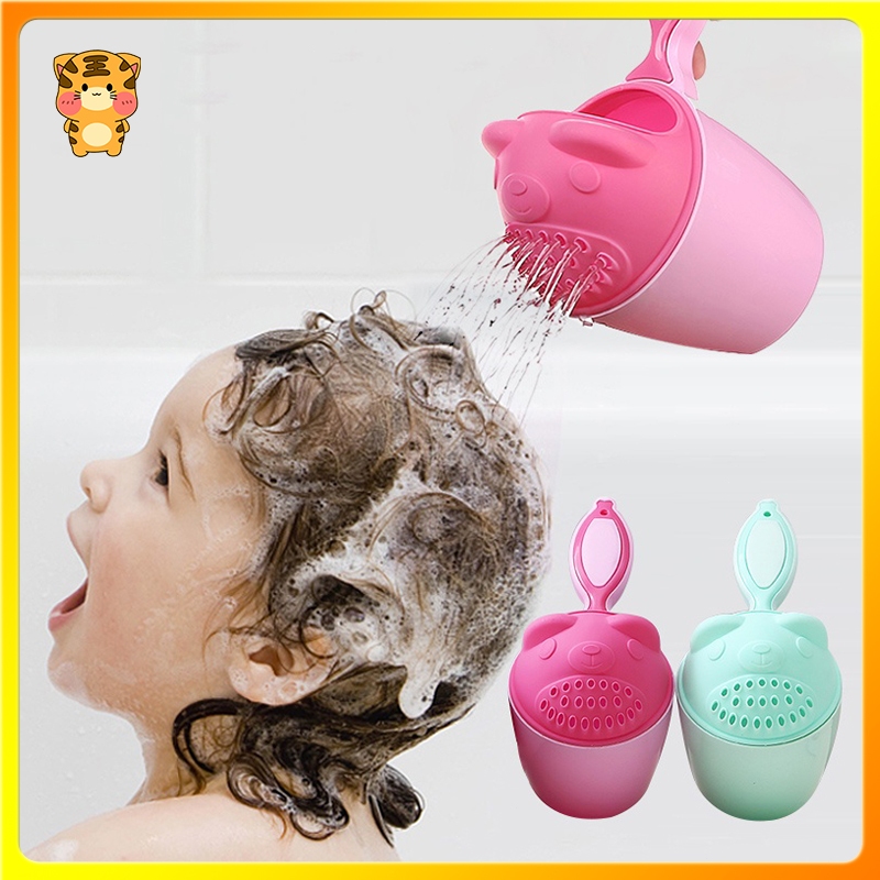Jual Baby Shampoo Cups Hair-Cup Shower-Spoons Bath-Caps Washing Toddle ...