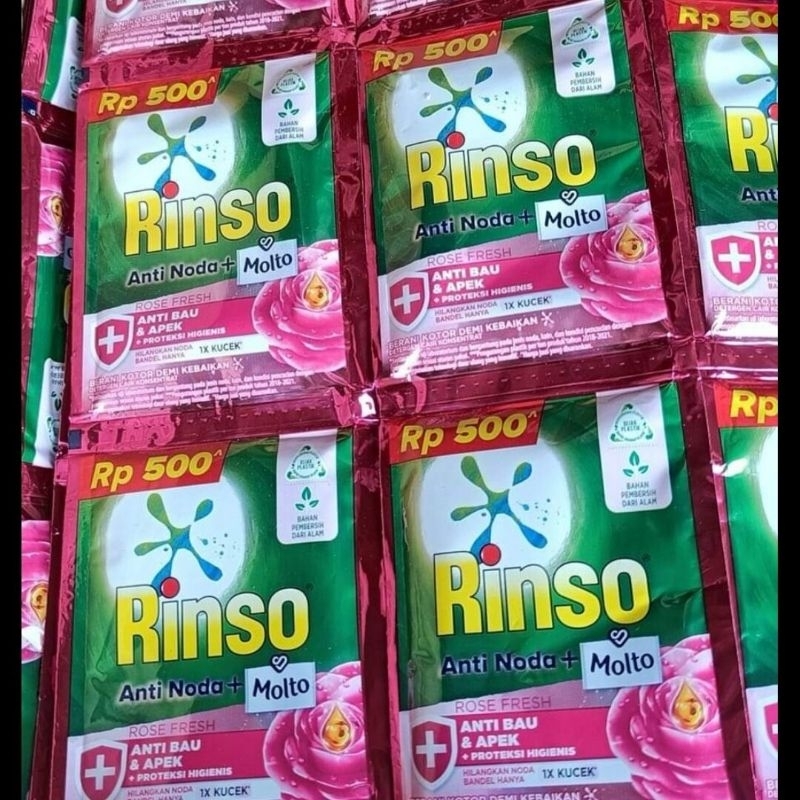 Jual rinso anti noda cair kemasan 500 isi 24 sachet/rinso cair kemasan ...