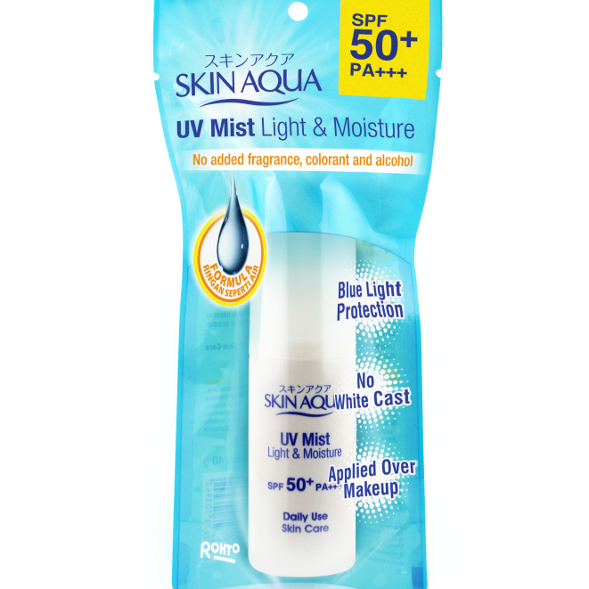 Jual SKIN AQUA SUNSCREEN SPRAY UV LIGHT MOISTURIZER MIST | Shopee Indonesia