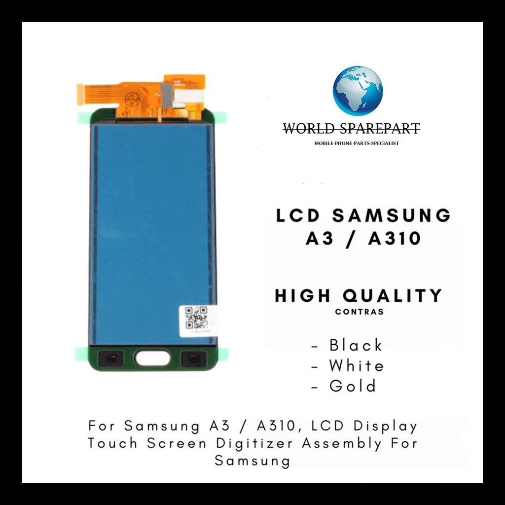 Jual LCD Samsung A3 2016 / A310M Original 100% Fullset Touchscreen ...