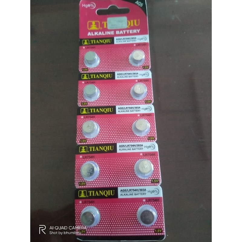 Jual Baterai AG5/LR754H/393A ALKALINE BATTERY | Shopee Indonesia