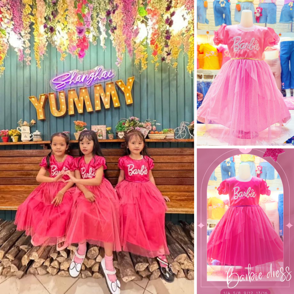 Jual VIRALL DRESS BARBIE ANAK PEREMPUAN USIA 3 - 8 TAHUN TERBARU | GAUN ...