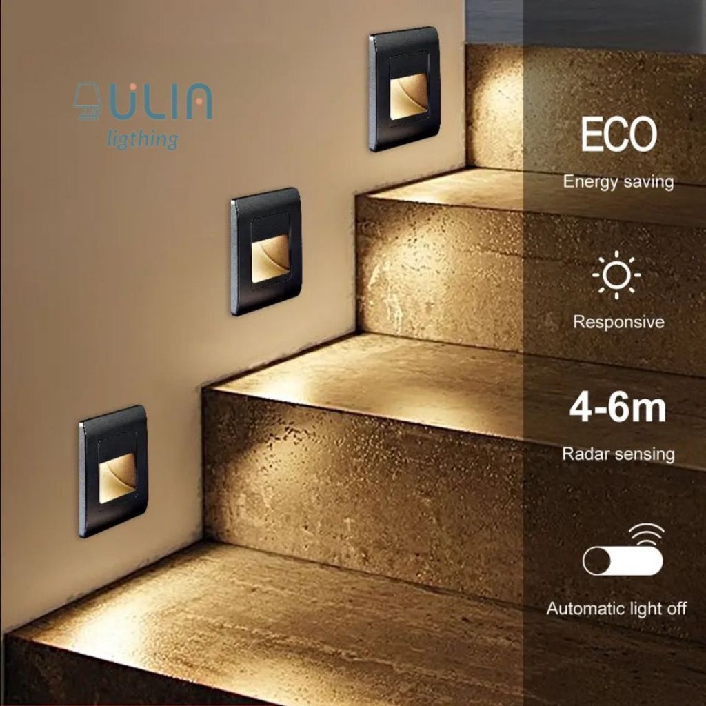 Jual Lampu tangga indoor LED Stairs Light Kotak Hiasan taman dinding ...