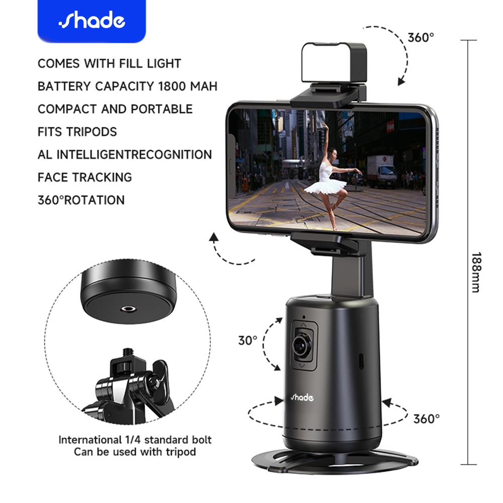 Jual Shade A200 Auto Face Tracking Gimbal Handphone Stabilizer 360 ...