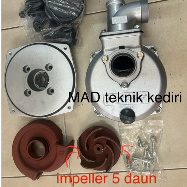 Jual Pompa alkon SNB 50 2 dim/2 inch IMPELLER kipas 5 DAUN sedotan KUAT ...