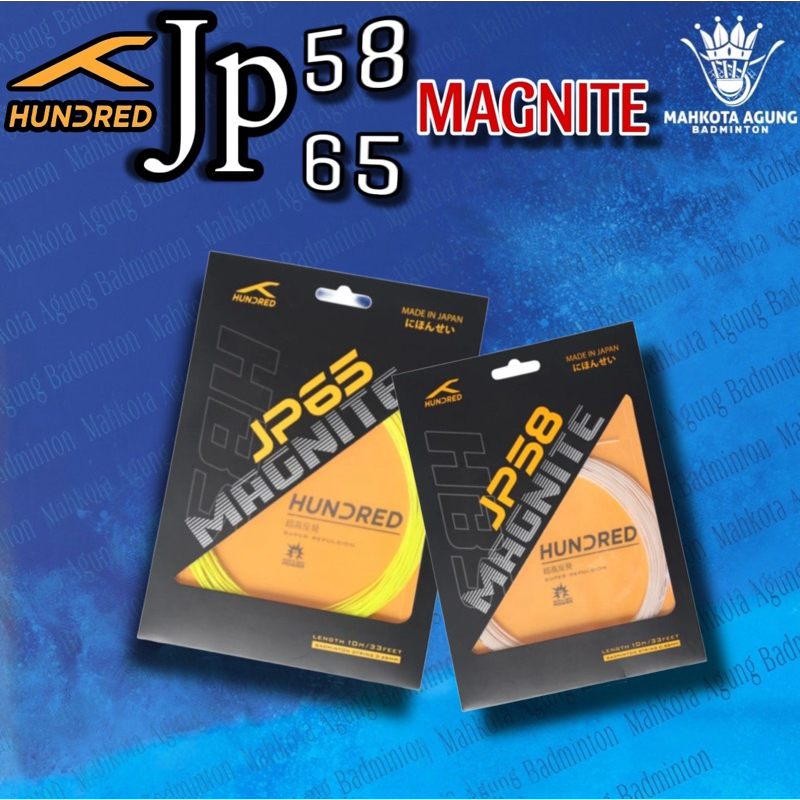 Jual SENAR RAKET BADMINTON HUNDRED JP 65 dan JP 58 MAGNITE ORIGINAL ...