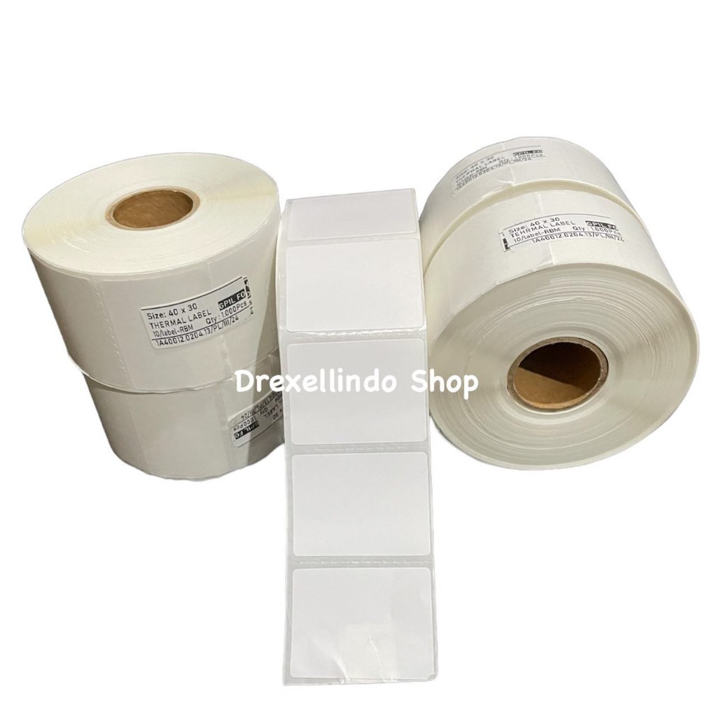 Jual Kertas Thermal Label Barcode Stiker GAP Ukuran 40x30mm / 40x30 ...