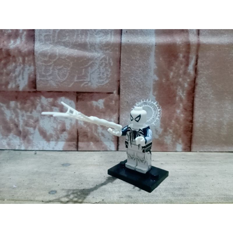 Jual figure spiderman anti venom symbiote white venom marvel legend ...
