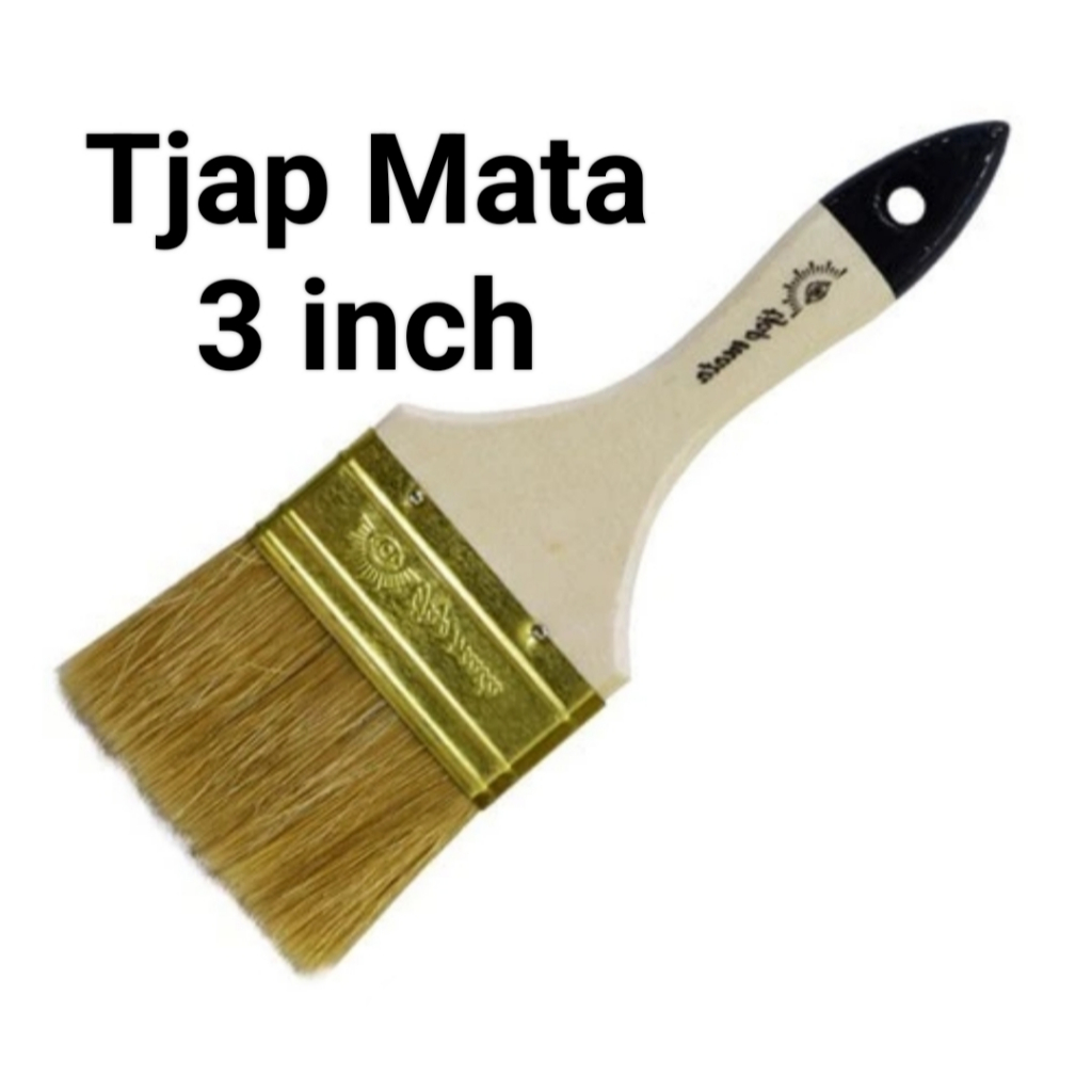 Jual Kuas Cat Premium Gagang Kayu 4 inch Tjap Mata Carl Schlieper ...
