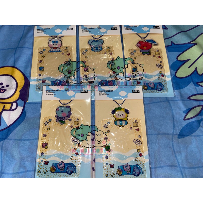Jual BT21 Minini Photocard Holder Summer Sky RJ Koya Chimmy Mang | Shopee Indonesia