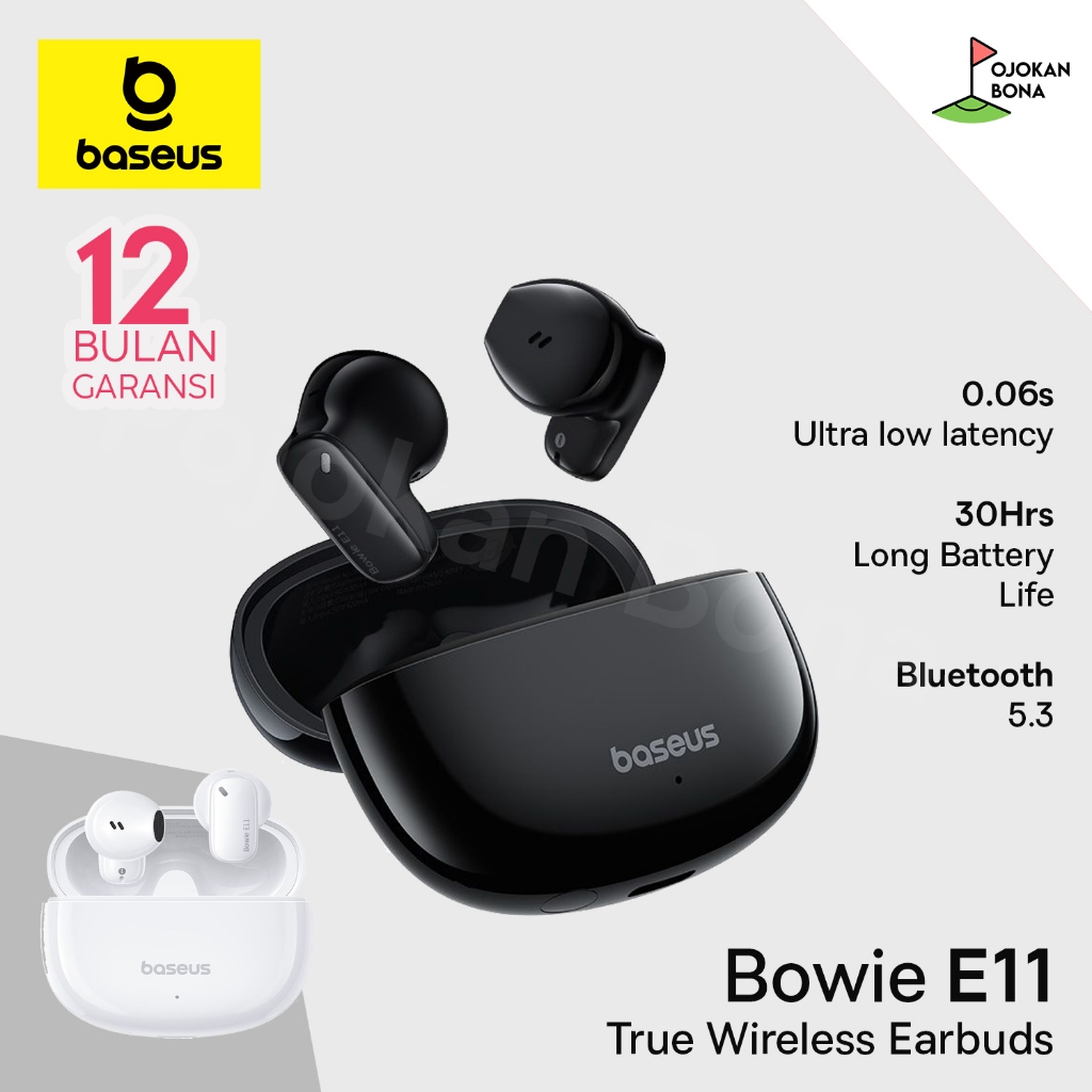 Jual Baseus Earphone Bowie E11 TWS True Wireless Earbuds Earphone ...