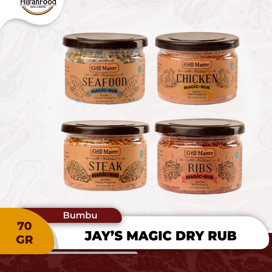 Jual Jay's Grill Master Magic Dry Rub Steak - Ribs - Seafood - Chicken ...