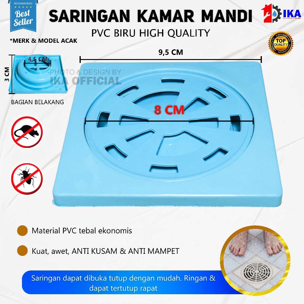 Jual Saringan Got Tebal Plastik PVC Kamar Mandi Toilet Plastic Floor ...