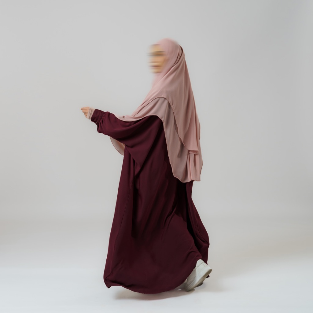 Jual napocut Apparel - Khanza Dress - Abaya/Gamis Polos Cutting Longgar ...